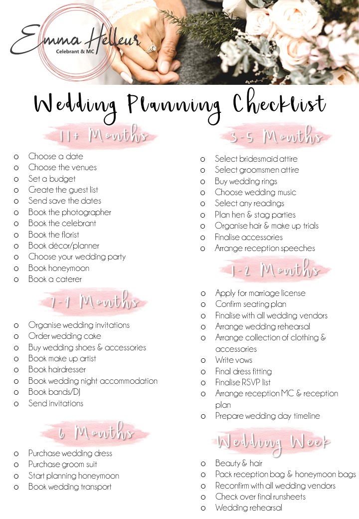 Wedding Checklist Editable Printable Instant Download UK In 2023 